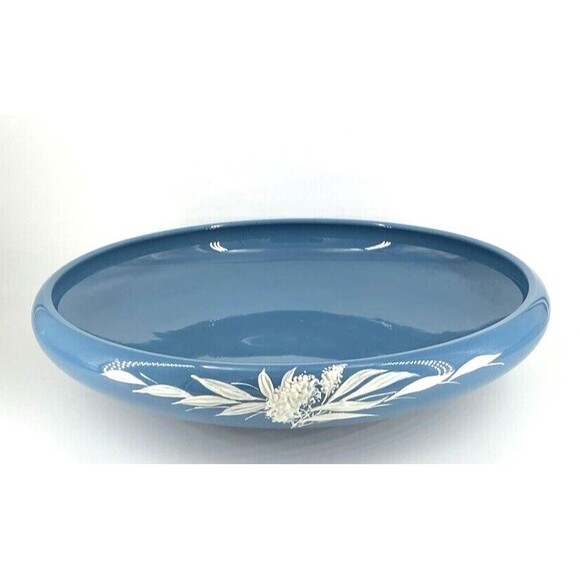 Lenox | Accents | Vintage Lenox Blue With White Flowers Console Bowl ...